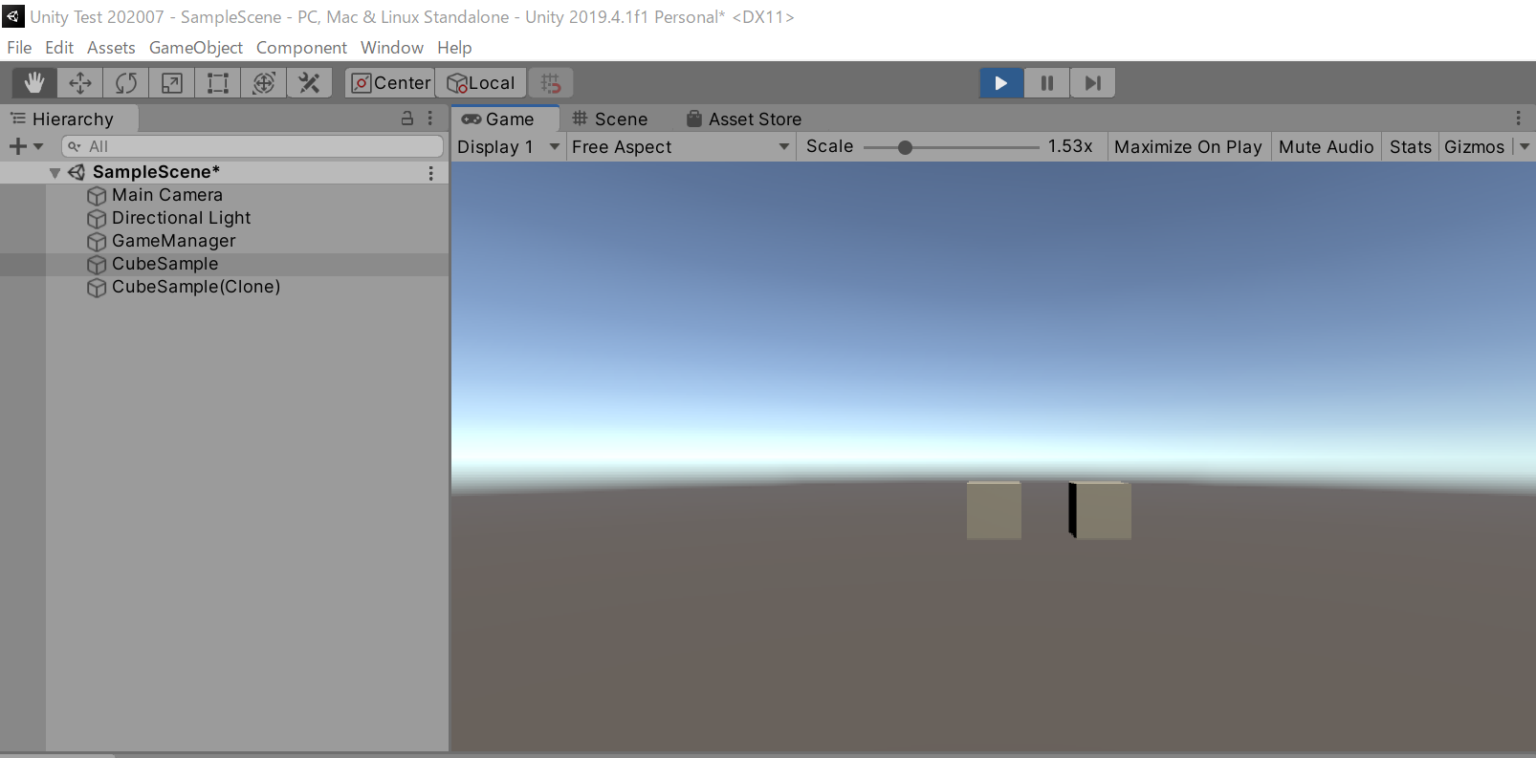 スクリプトからのGameObjectの動的生成 ― 初めてのUnityスクリプト作成【Unity】 | BioTech ラボ・ノート