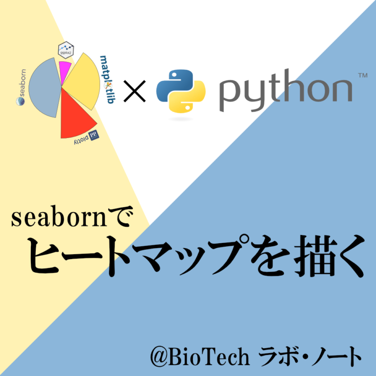 seabornでヒートマップを描く【Python】 | BioTech ラボ・ノート